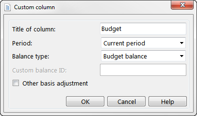 Creating a custom column
