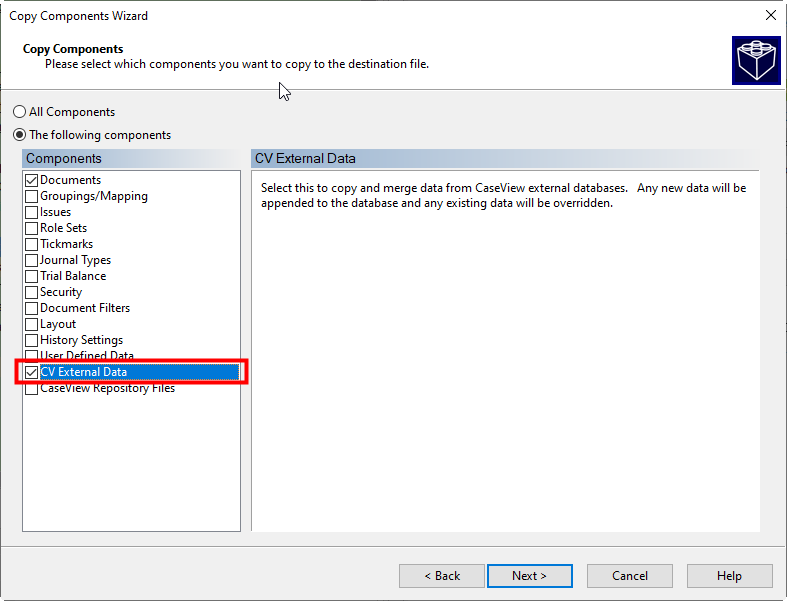 Copying filled in checklists to other Caseware files