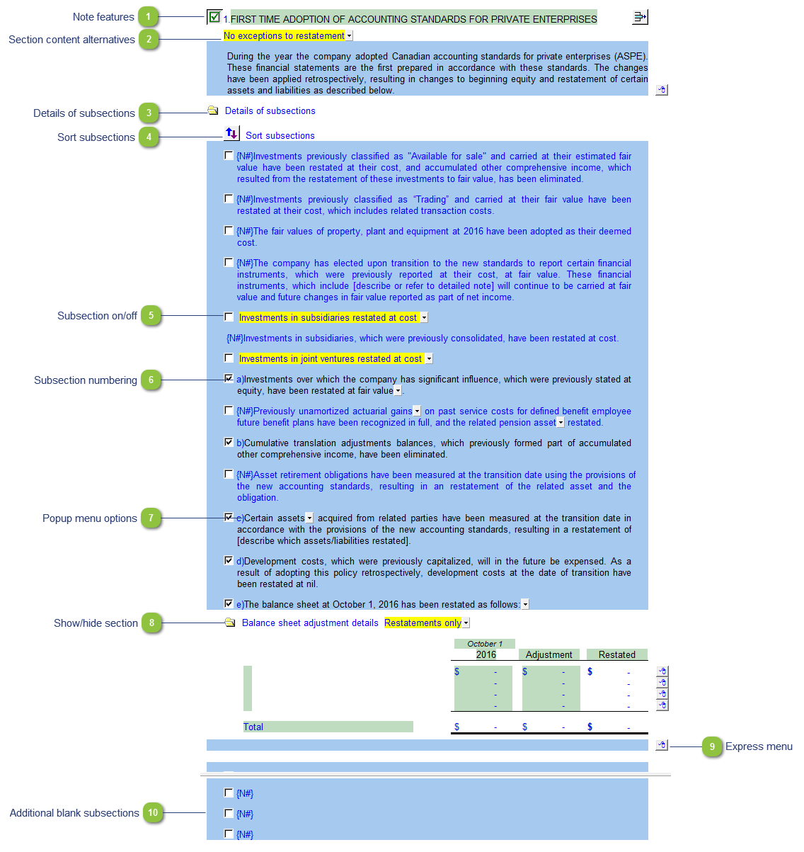 First Time Adoption of ASPE / ASNPO