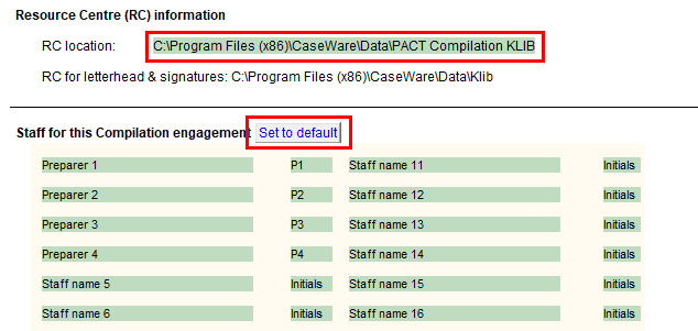 Updating the Master files